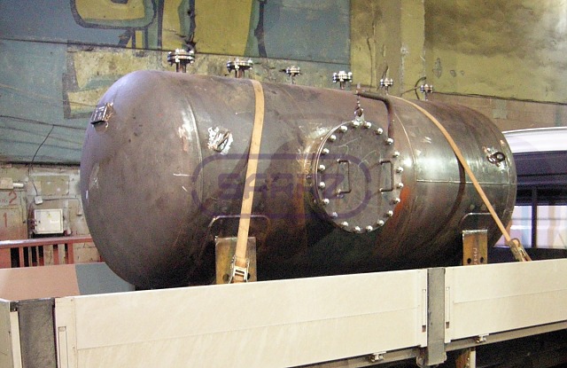 Horizontal vessel GEE with elliptical heads
