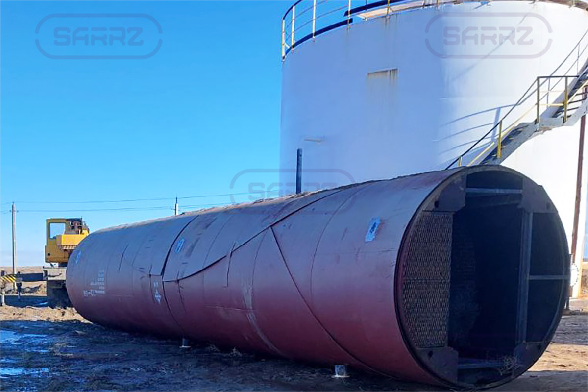 Produced water tank erection in Dagestan